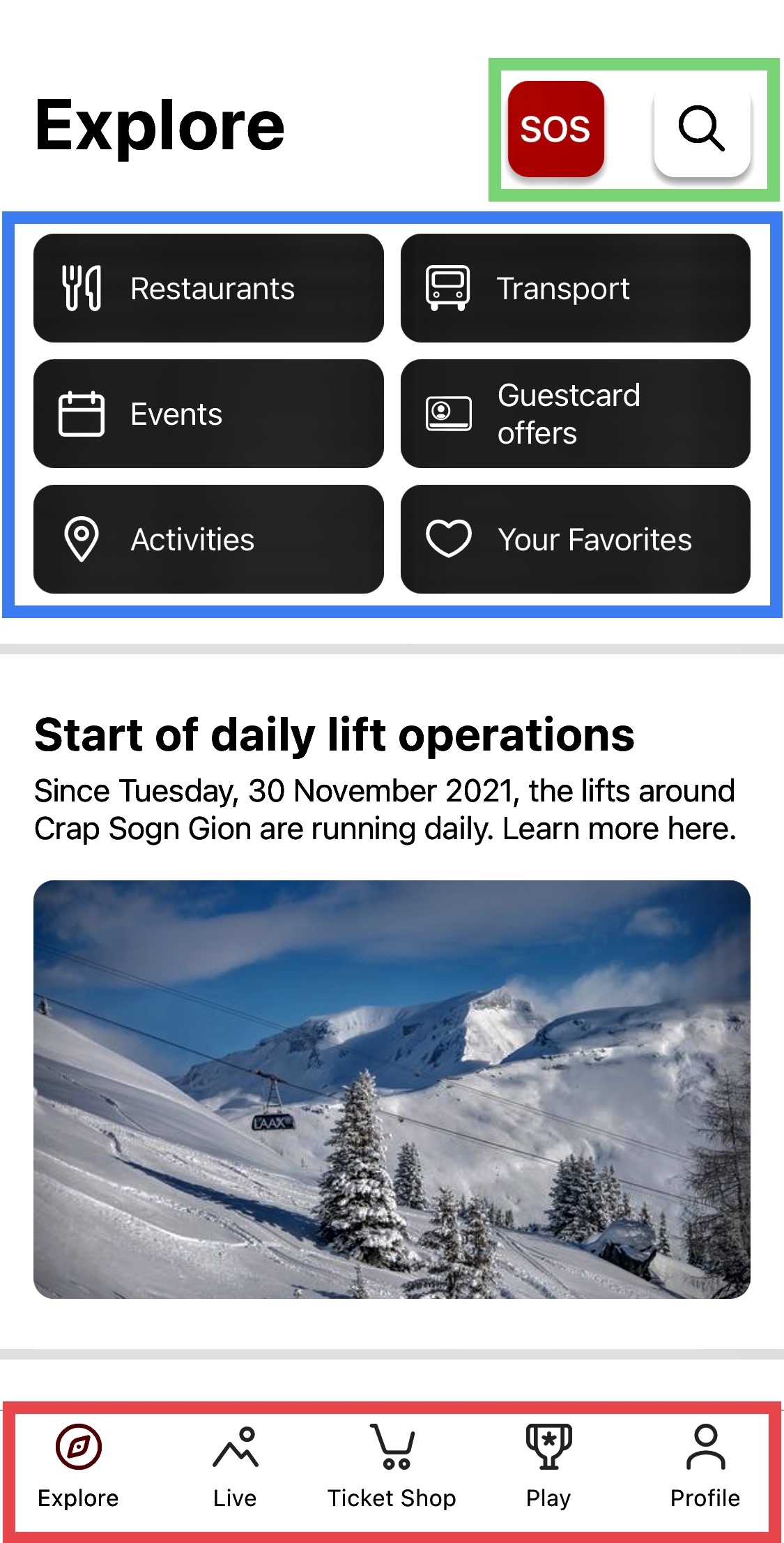 Navigation in the App – LAAX